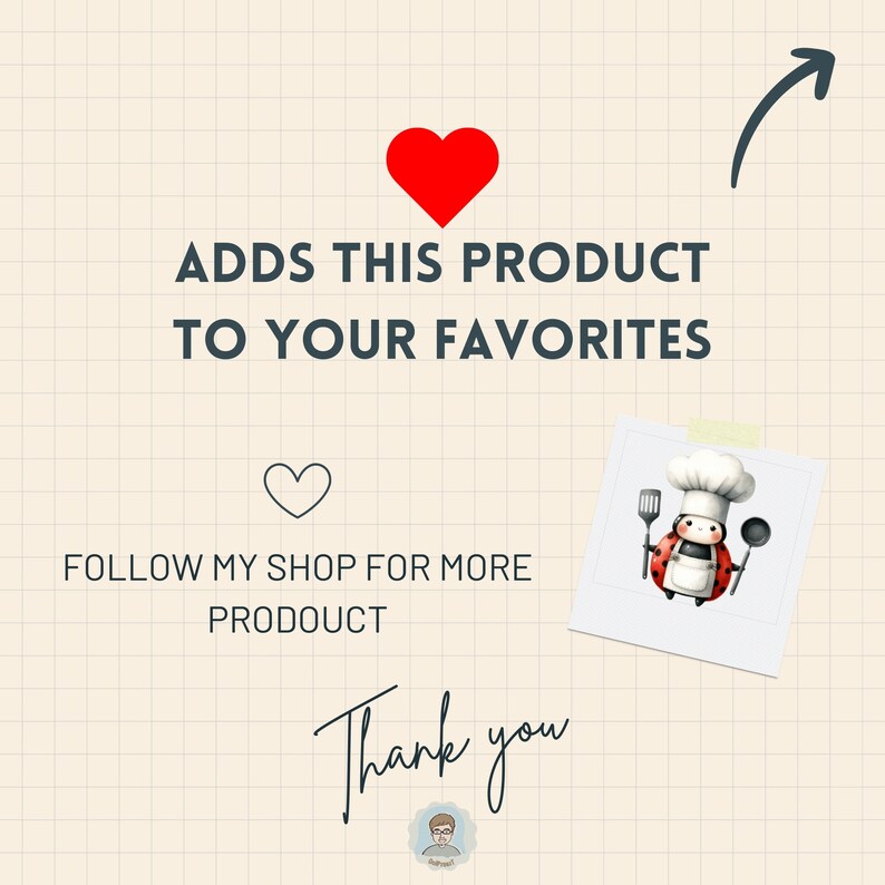 Ladybug Chef Clipart, Cute Cooking Insects PNG Collection, Adorable ...