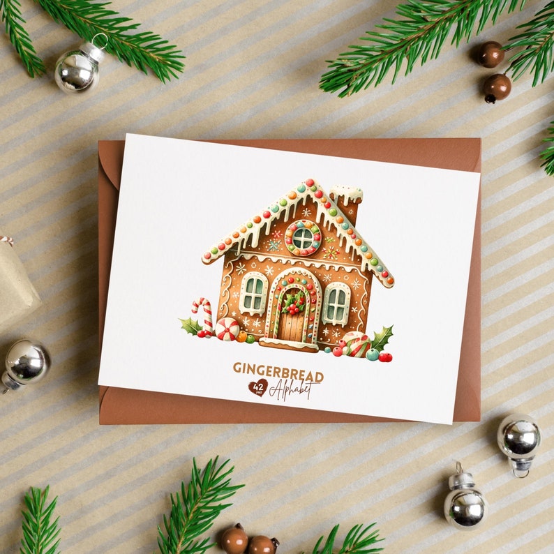 Christmas Gingerbread Cookie Alphabet Clipart, Christmas Alphabet ...