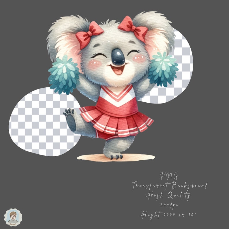 Koala Tennis Clipart Collection - Cute Australian Open Themed PNG ...