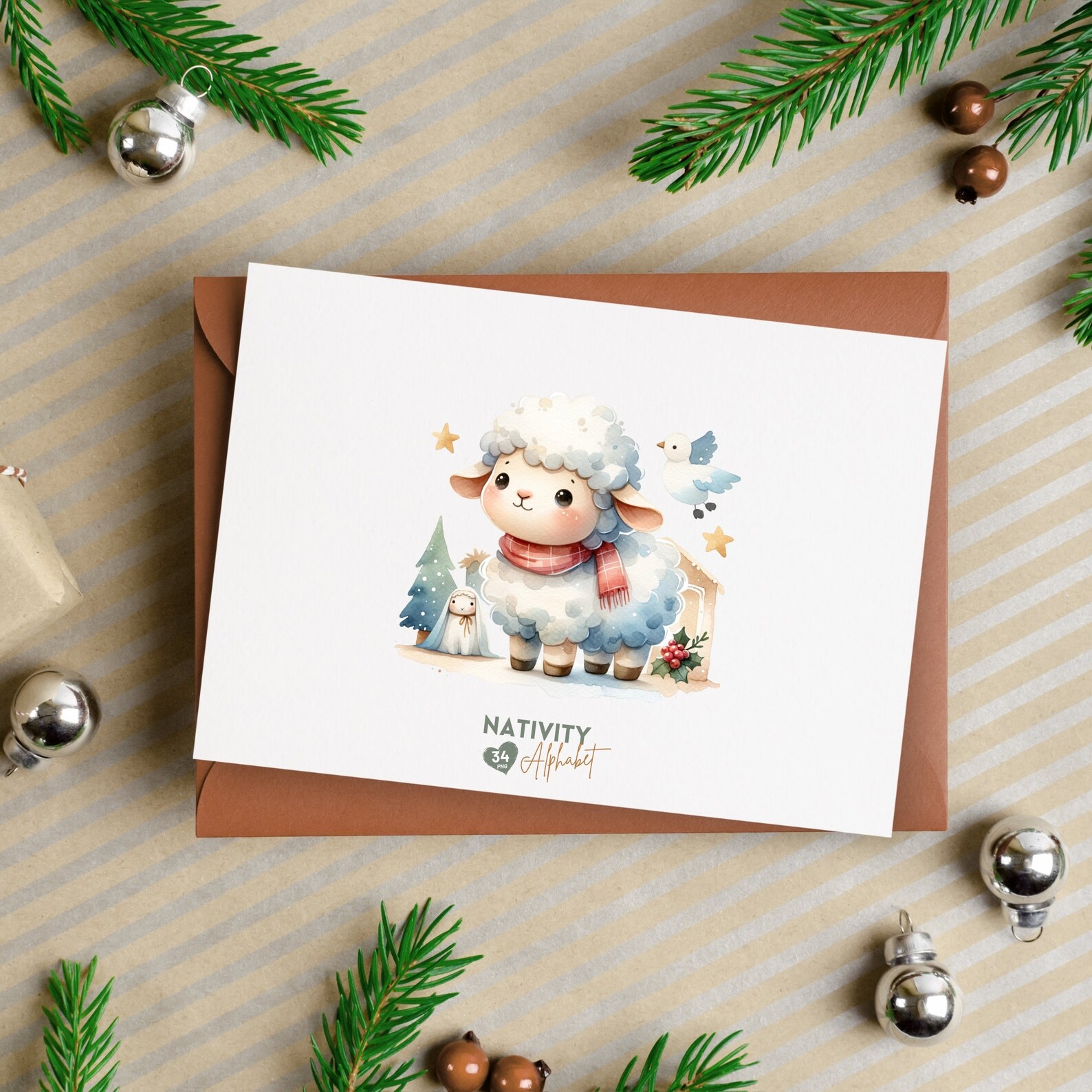 Cute Nativity Scene Letters, Nativity Alphabet, Christmas Letter PNG ...