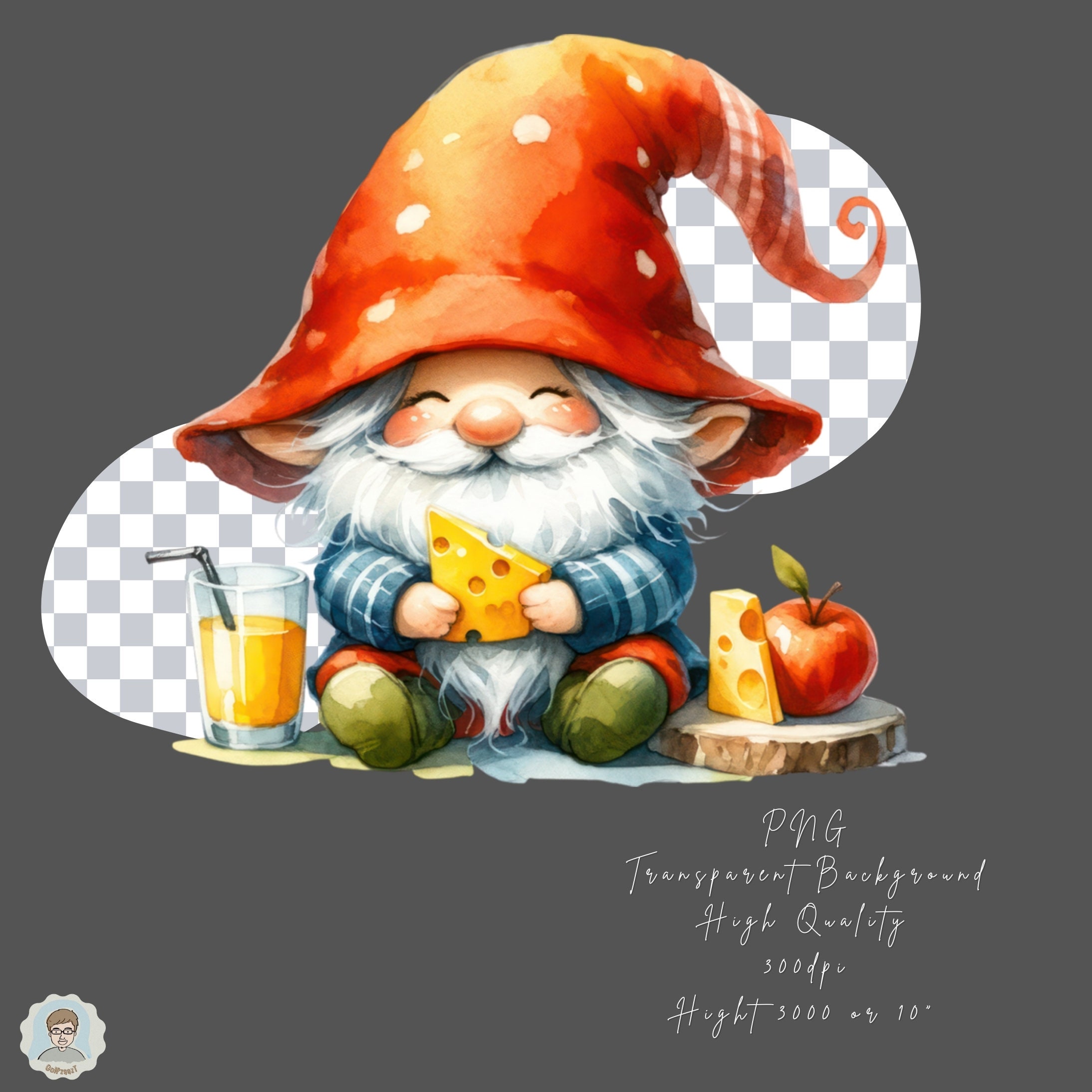 Relaxing Gnomes Clipart - Whimsical Gnomes With Juice PNG Collection ...