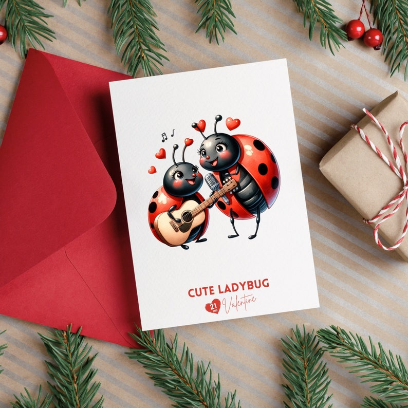 Cute Ladybug Valentine Clipart, Love Bug Clipart, Valentine Sublimation ...