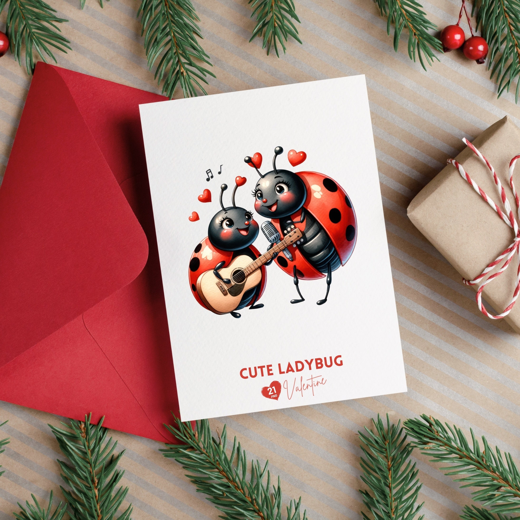 Cute Ladybug Valentine Clipart, Love Bug Clipart, Valentine Sublimation ...