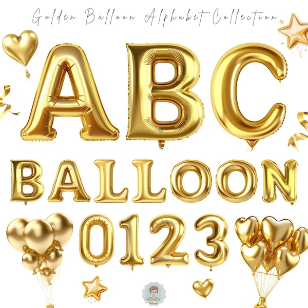 Alphabet Balloons - Etsy