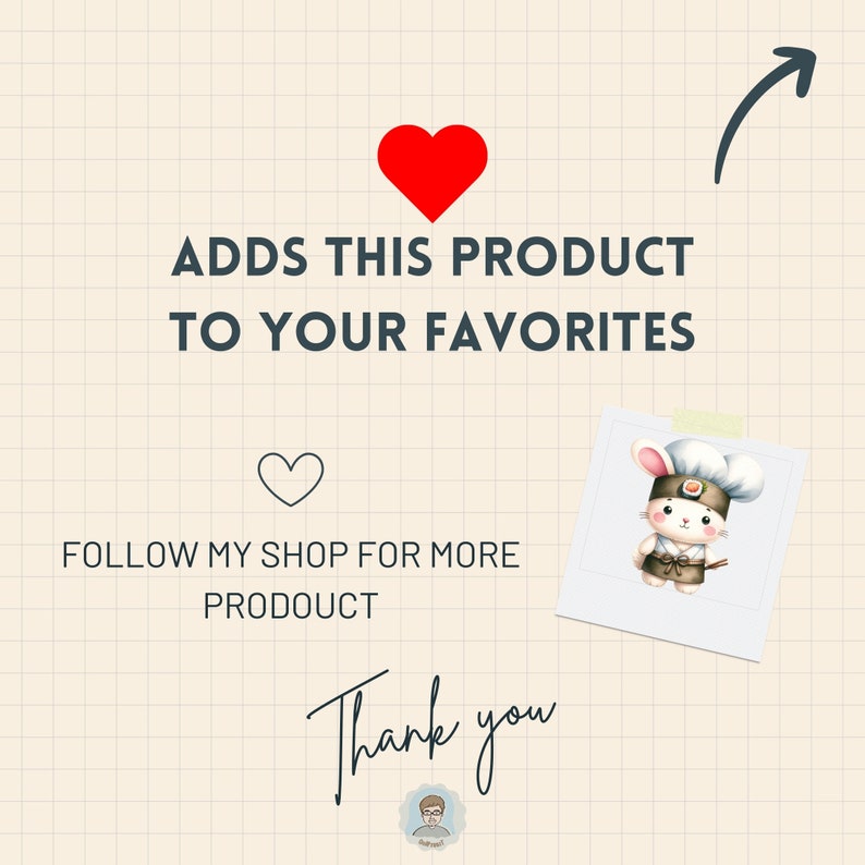 Bunny Chef Clipart, Adorable Rabbit Cooking Pngs Collection, for ...