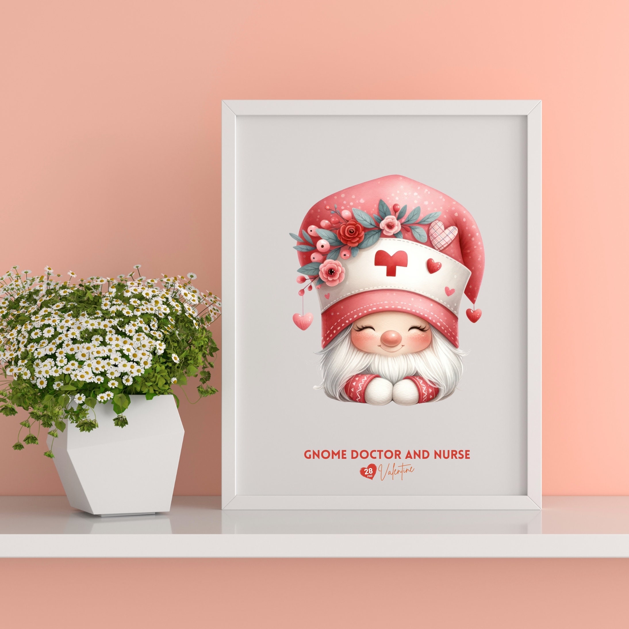 Nurse-doctor Gnomes Clipart, Valentine Day, Medical Gnomes Clipart ...