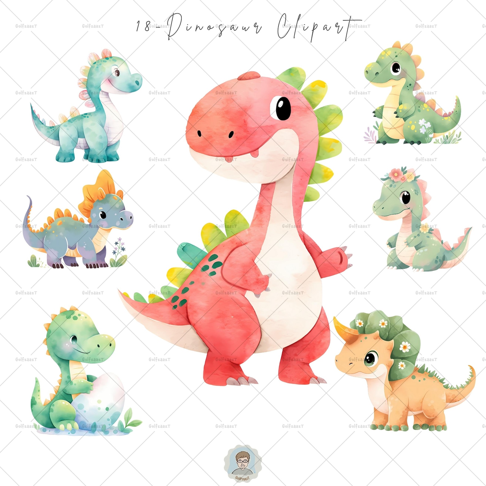 Dinosaur Alphabet Clipart, Dino Letter, Dinosaur PNG, Dinosaur Nursery ...