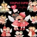 Christmas Couple Angels Clipart, Angel Clipart Bundle, Little Couple ...