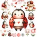 Cute Ladybug Valentine Clipart, Love Bug Clipart, Valentine Sublimation ...