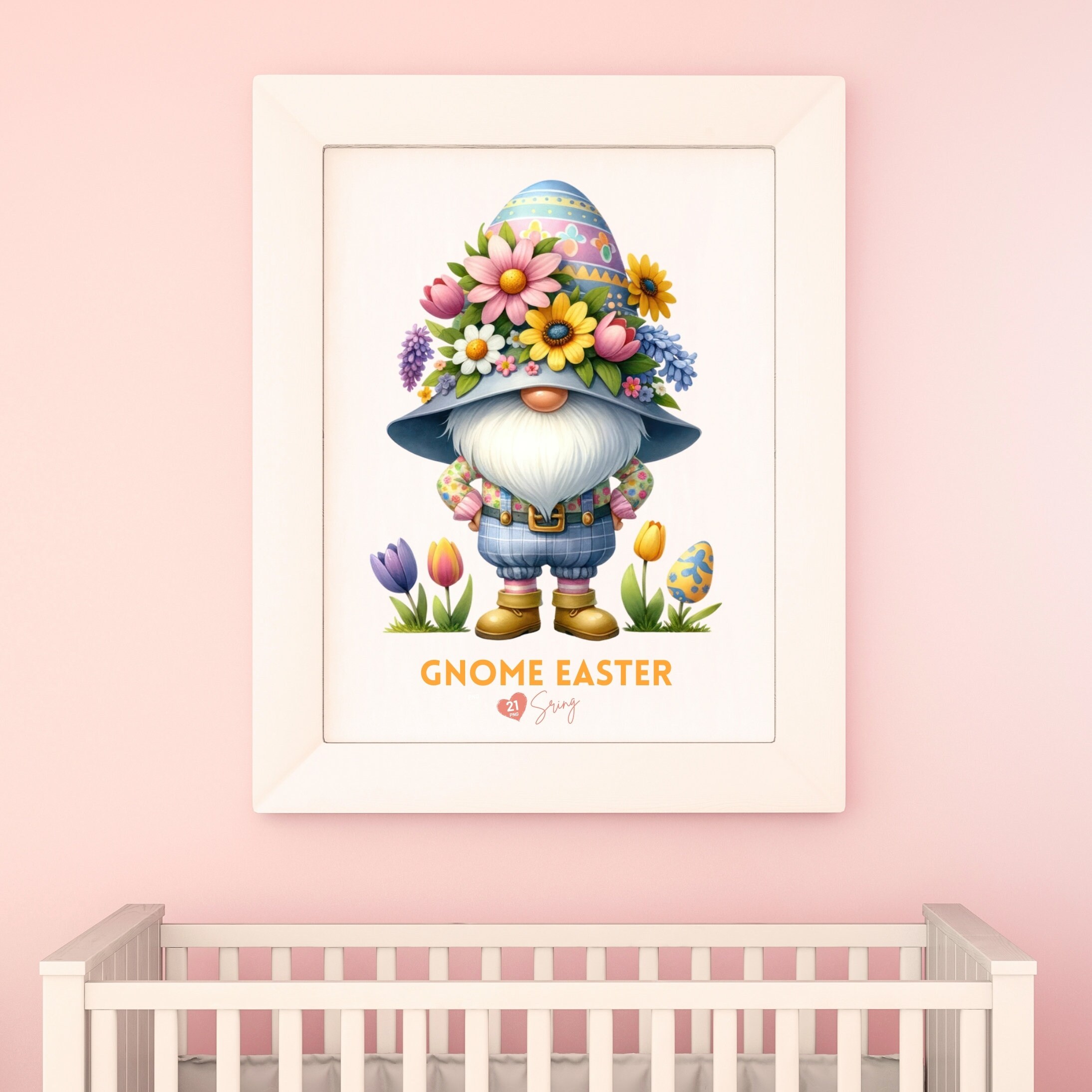 Easter Gnome Clipart Bundle, Spring Gnomes Png, Card Making, Cute Gnome ...