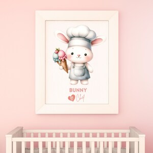 Bunny Chef Clipart, Adorable Rabbit Cooking Pngs Collection, for ...