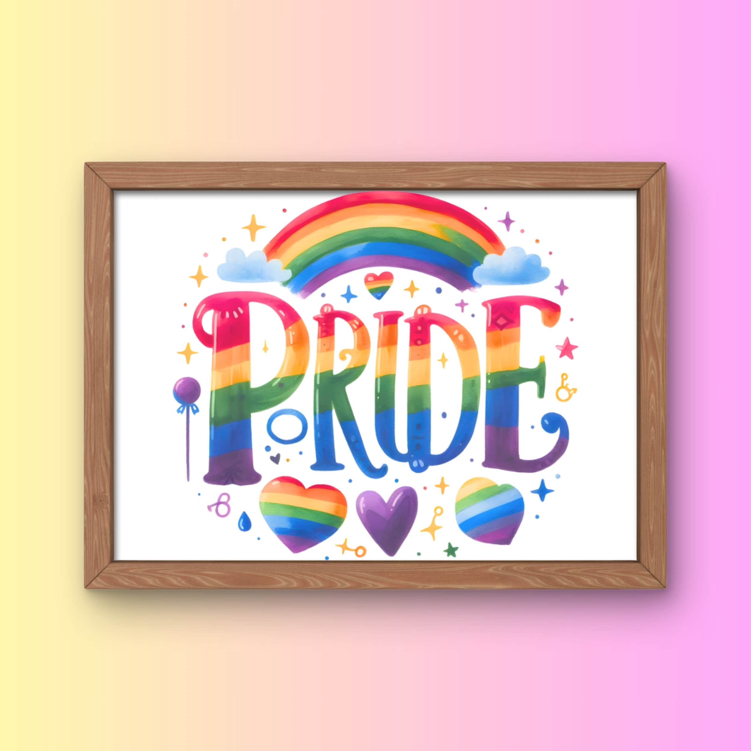 Watercolor LGBTQ Pride Rainbow Clipart, Diversity Pride, Rainbow, Pride ...