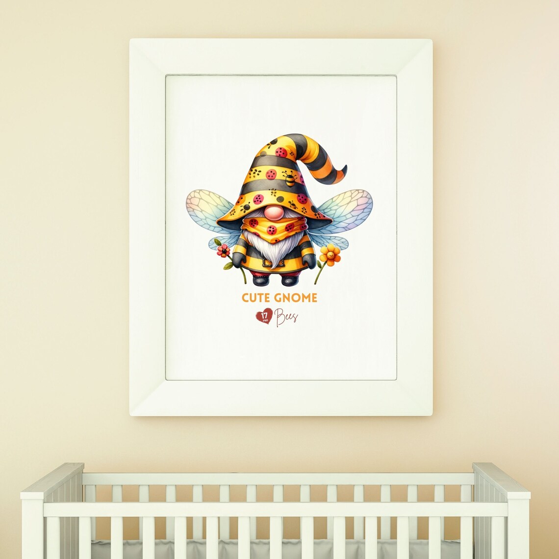 Cute Bumble Bee Gnomes Clipart, Bumble Bee Png, Honey Gnome ...