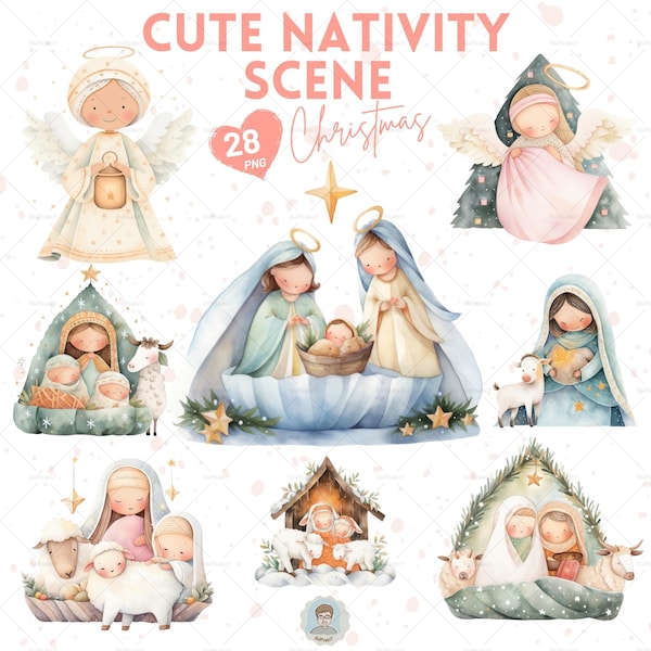 Cute Nativity Set - Etsy