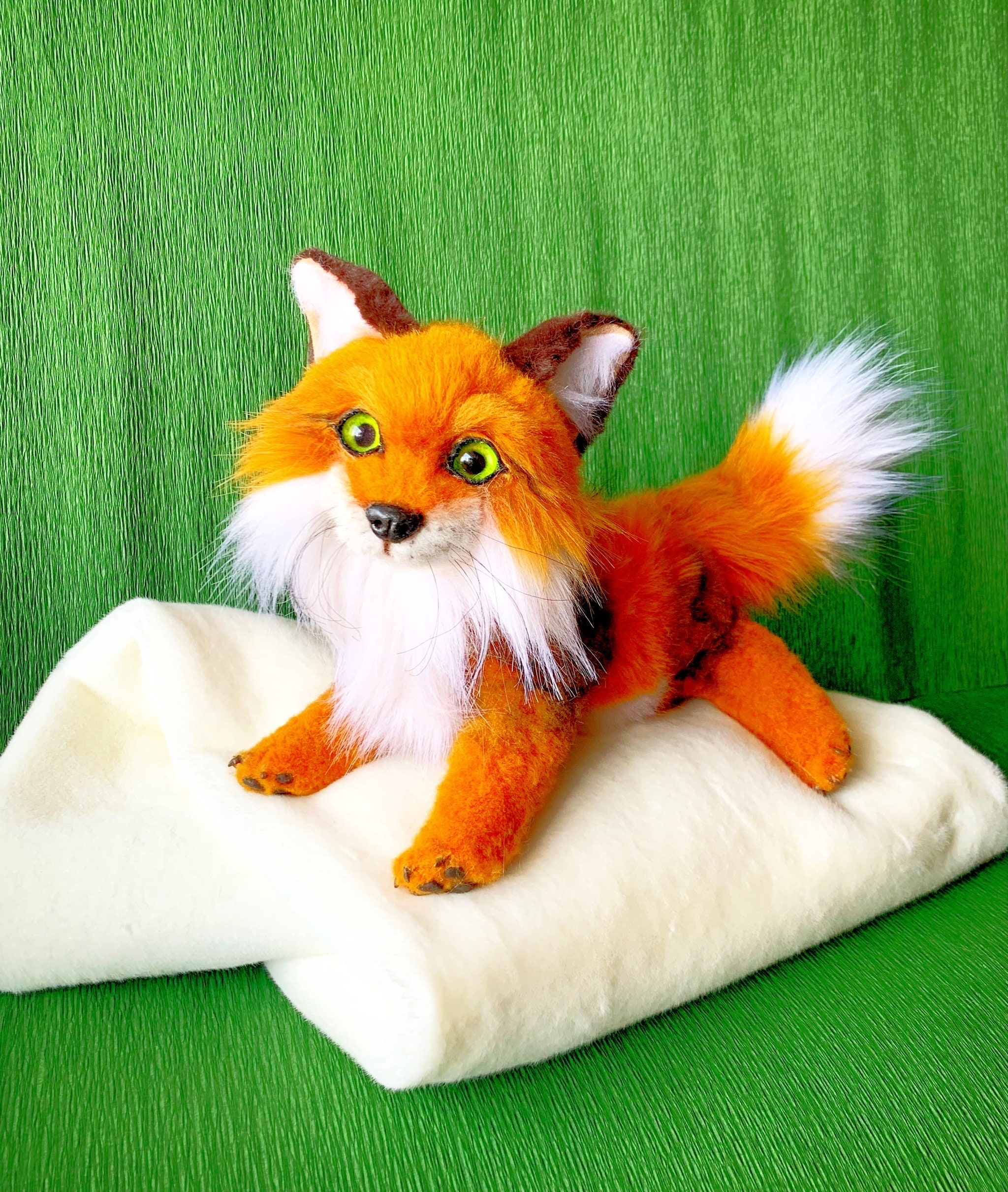Realistic toy fox. Author's toy | Etsy