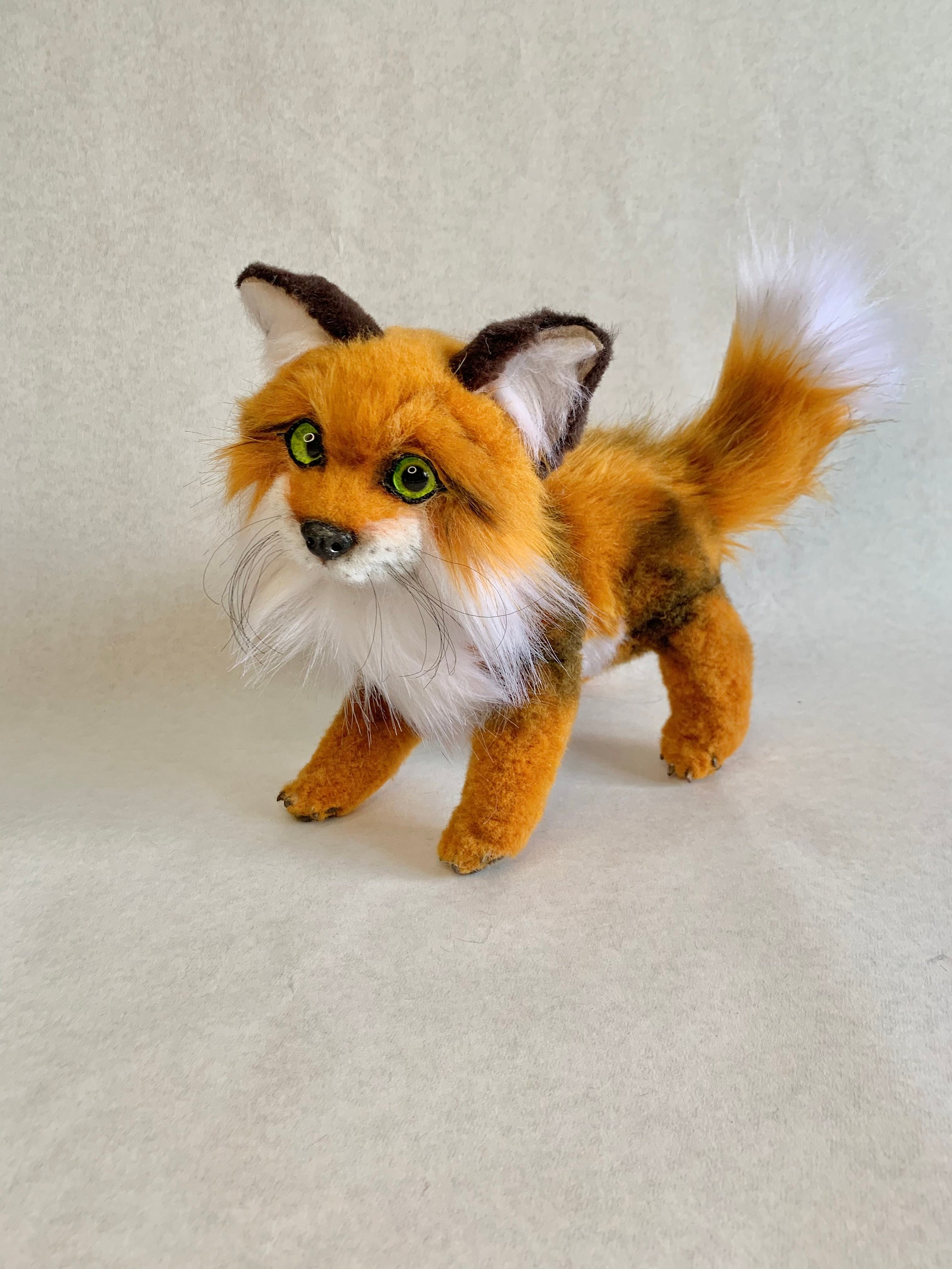 Realistic toy fox. Author's toy | Etsy