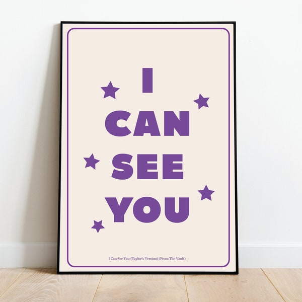 I Can See You Poster - Etsy