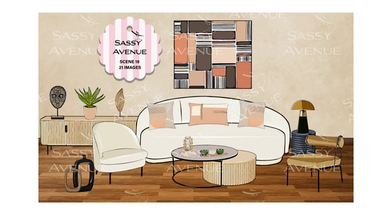 Living room scene Living room background Home decor | Etsy