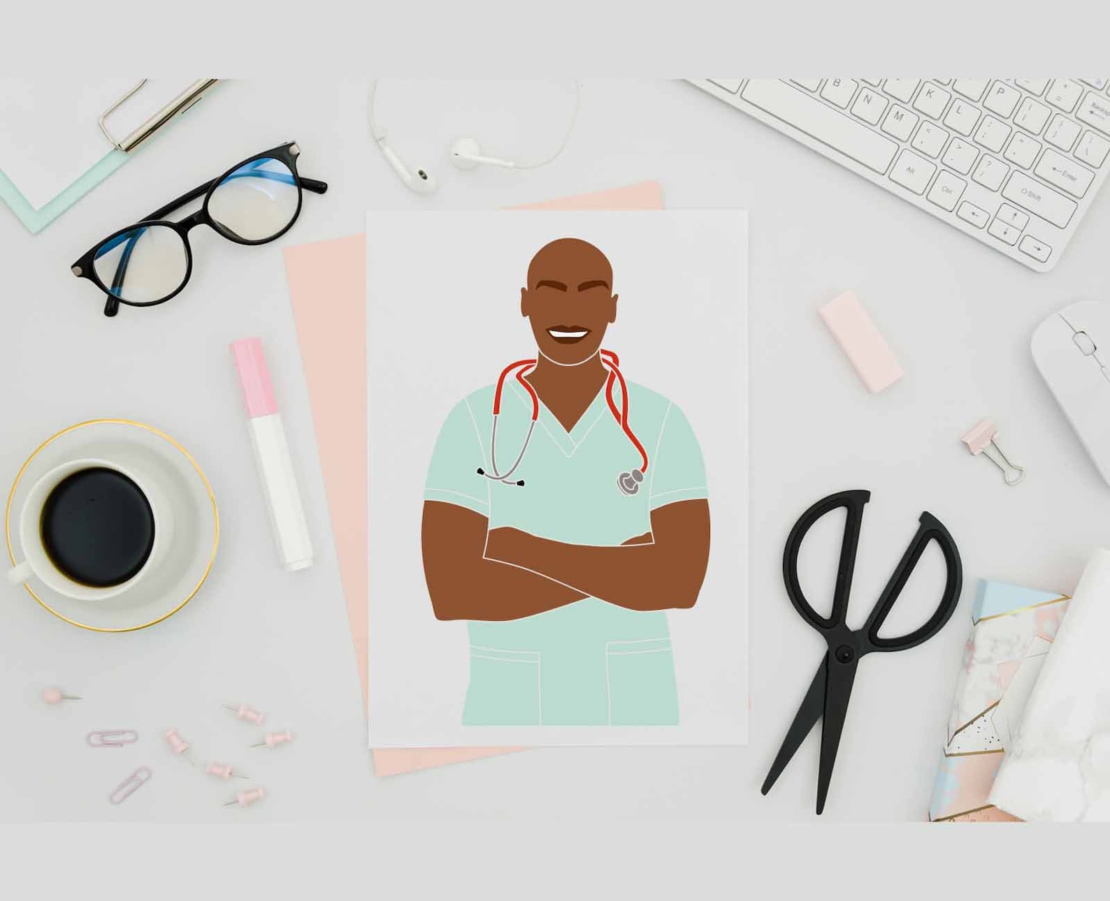 Male Nurse SVG, Doctor Svg, Black Man Clipart, African Man SVG ...