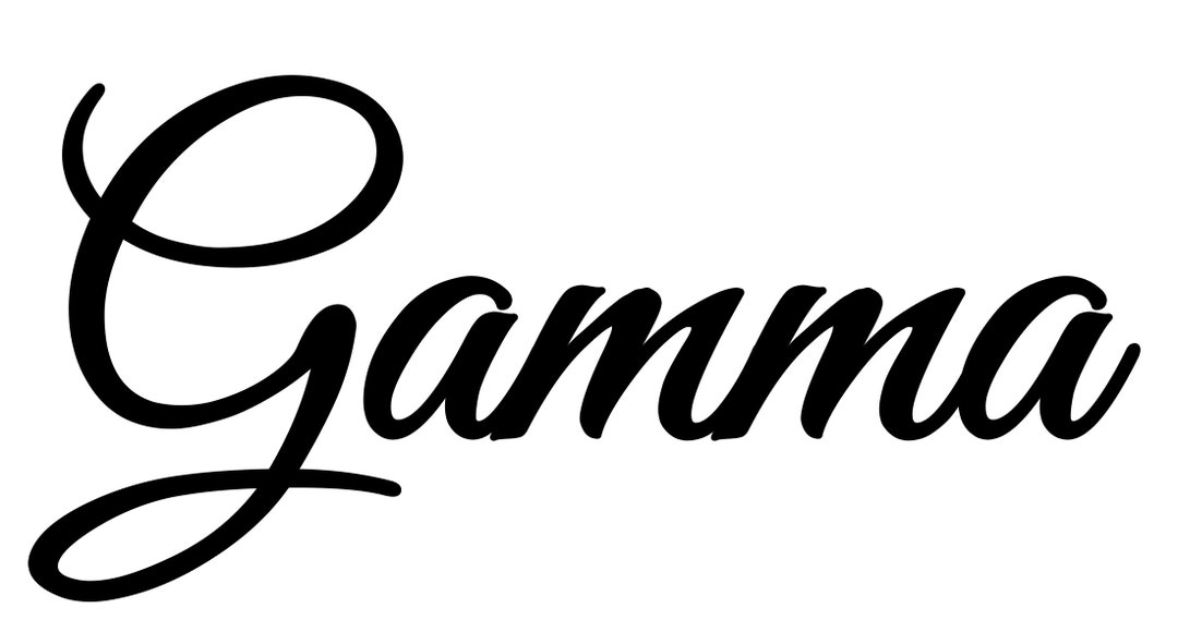 Gamma Template - Etsy