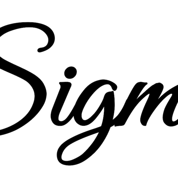 Sigma - Etsy