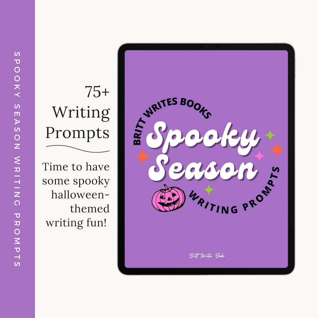 Spooky Season Writing Prompt Workbook | Halloween | Novel Writing ...