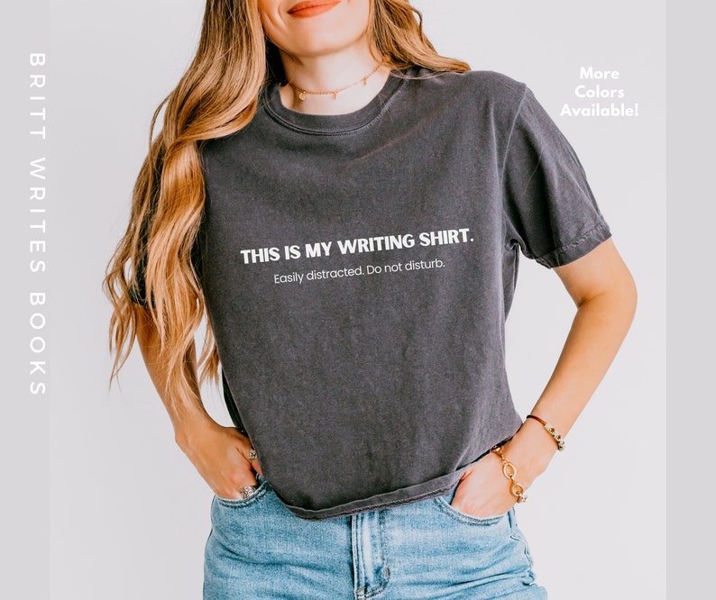 My Writing Shirt Crop Tee | T-shirt for Authors and Writers | Writer ...