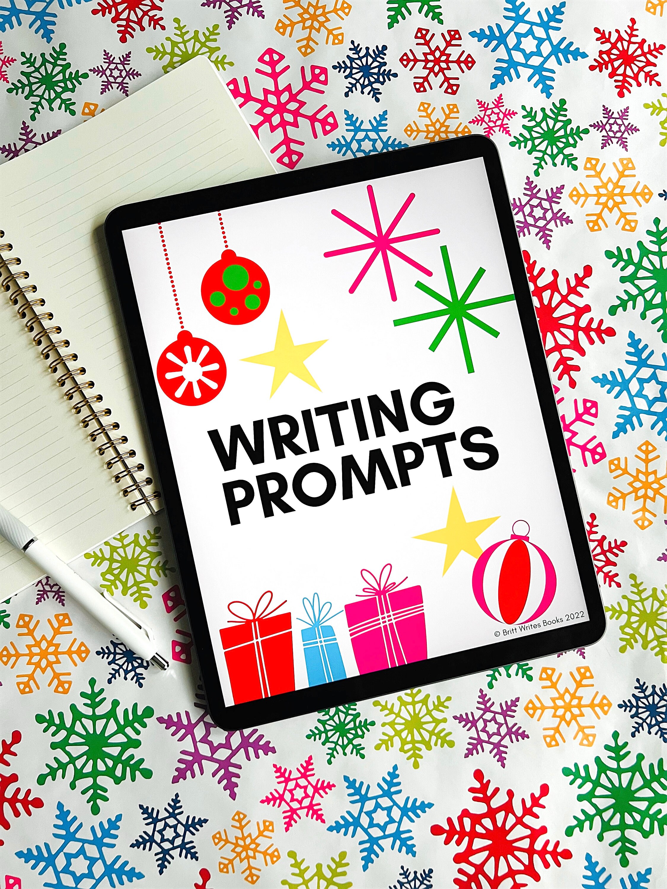 Christmas Writing Prompts | Holly Jolly Holiday Writing Prompts | - Etsy