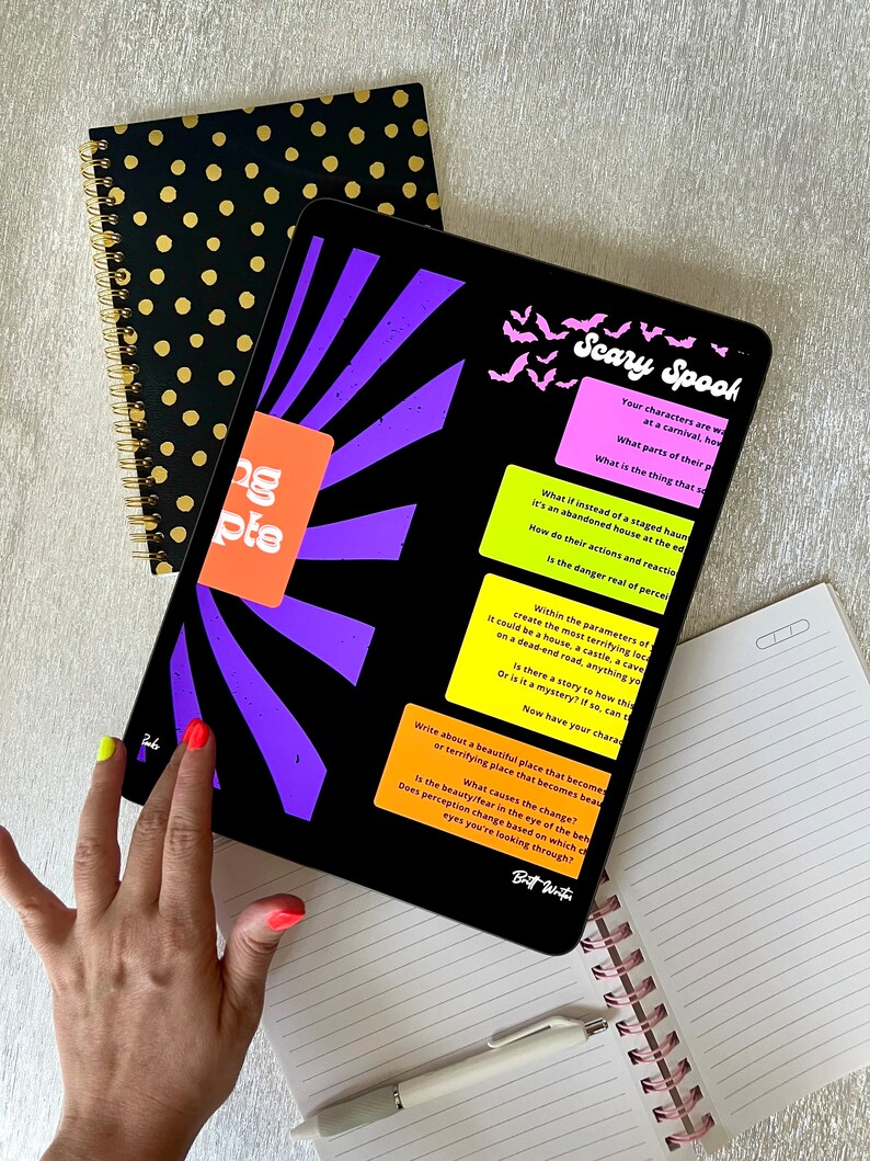 Spooky Season Writing Prompt Workbook | Halloween | Novel Writing ...