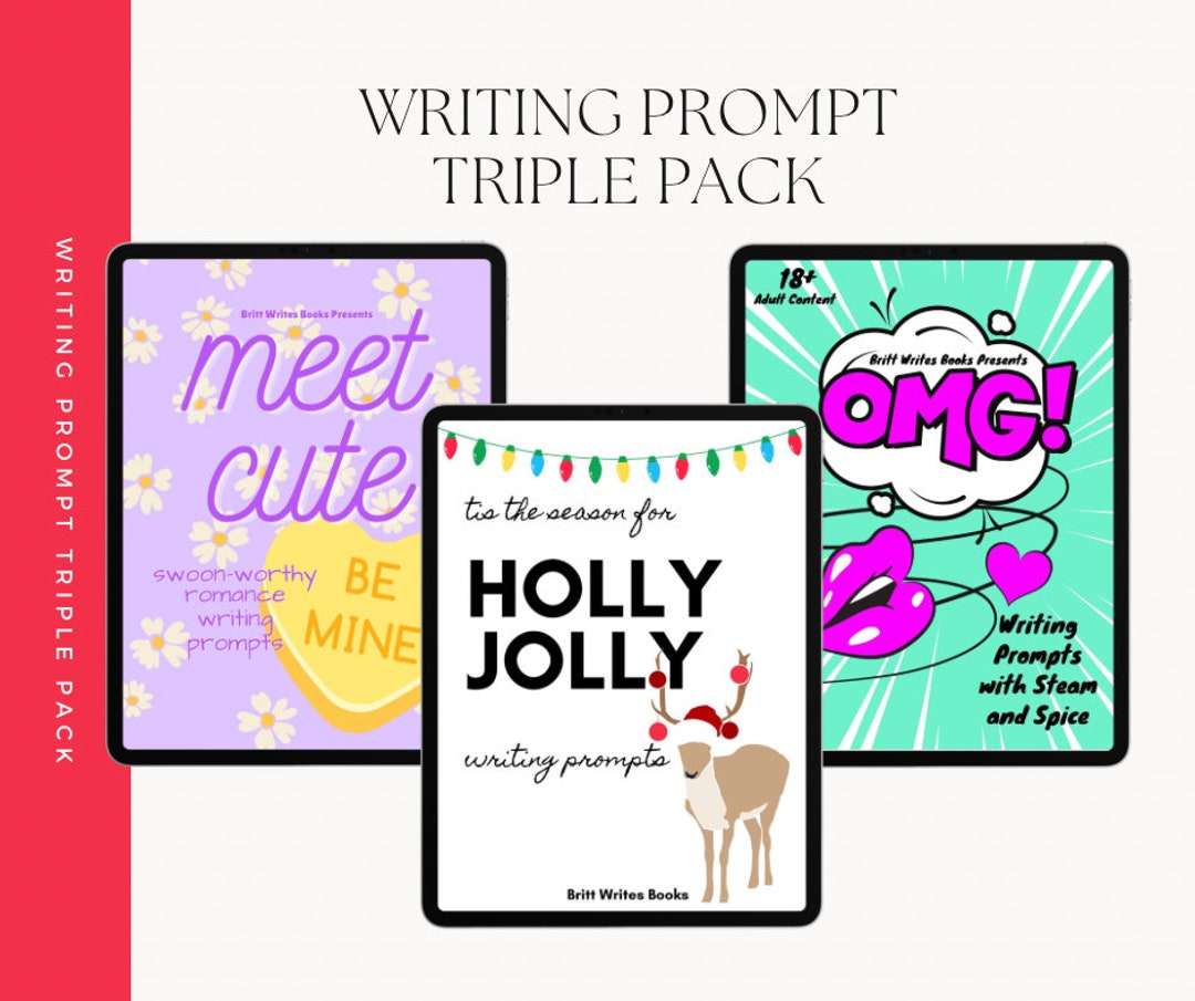 Writing Prompt Triple Pack | Holly Jolly Holiday Prompts + Meet Cute ...