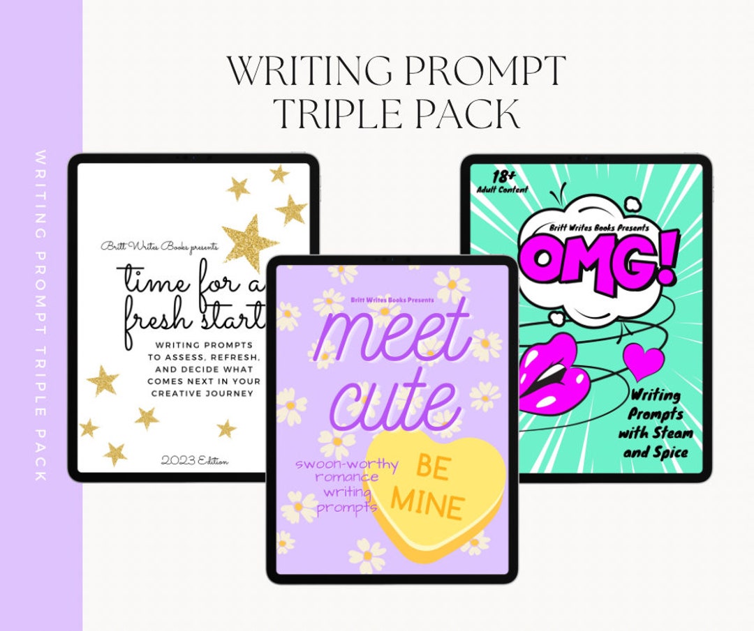 Writing Prompt Triple Pack | Meet Cute Romance Writing Prompts + OMG ...