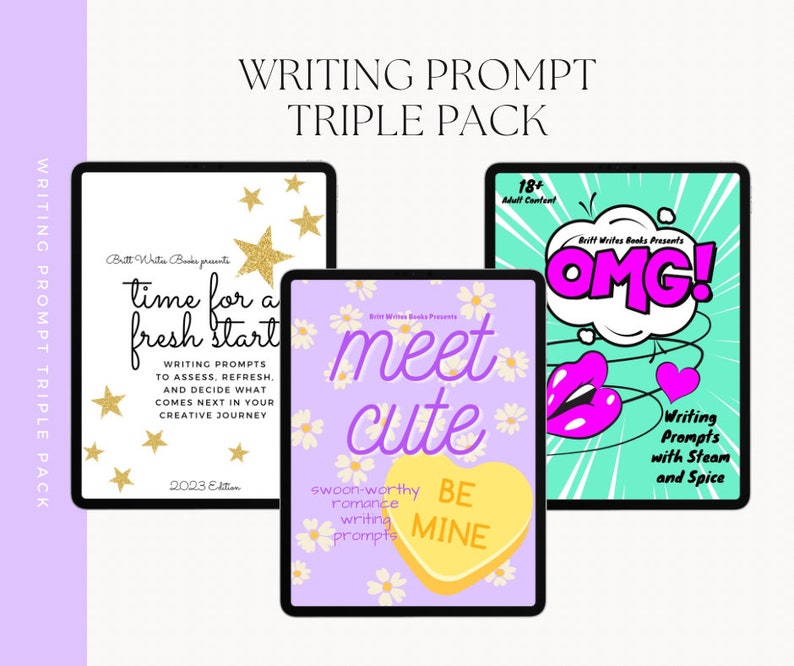 Writing Prompt Triple Pack Meet Cute Romance Writing Prompts OMG ...
