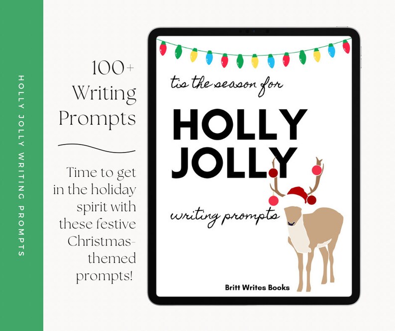 Christmas Writing Prompts Holly Jolly Holiday Writing Prompts - Etsy
