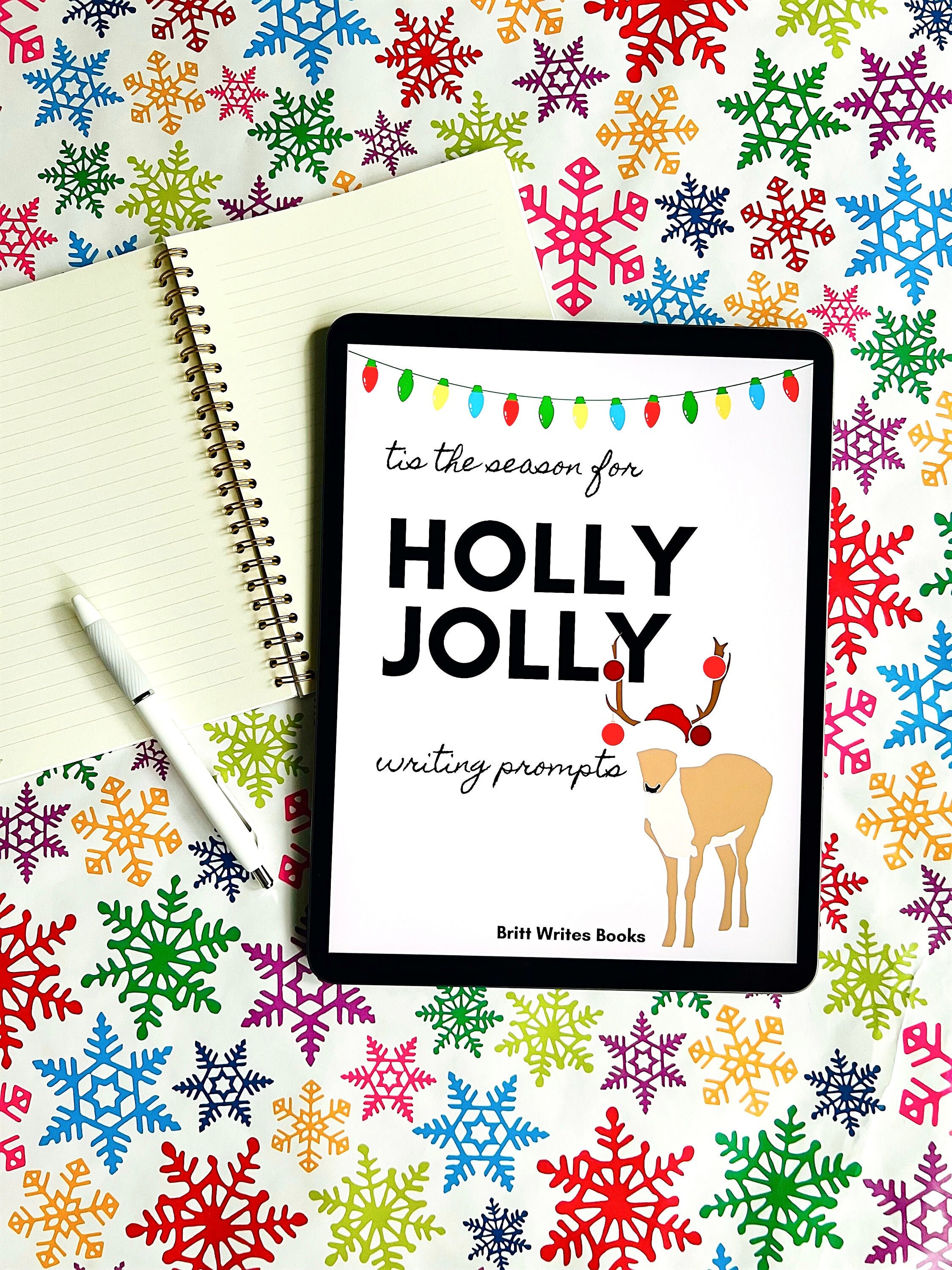 Christmas Writing Prompts Holly Jolly Holiday Writing Prompts - Etsy
