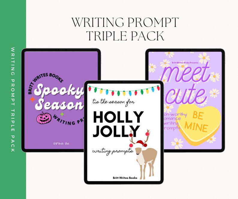 Writing Prompt Triple Pack | Spooky Season Writing Prompts, Meet Cute ...