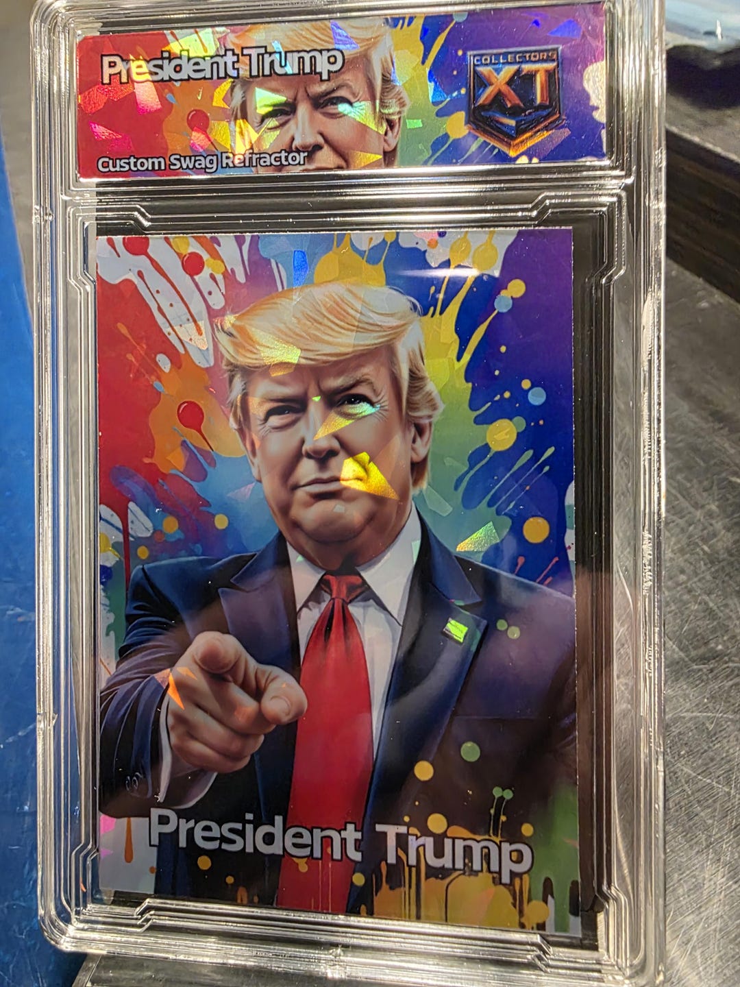 President Donald Trump Drip Art Cart Hand Made by the Artist - Etsy