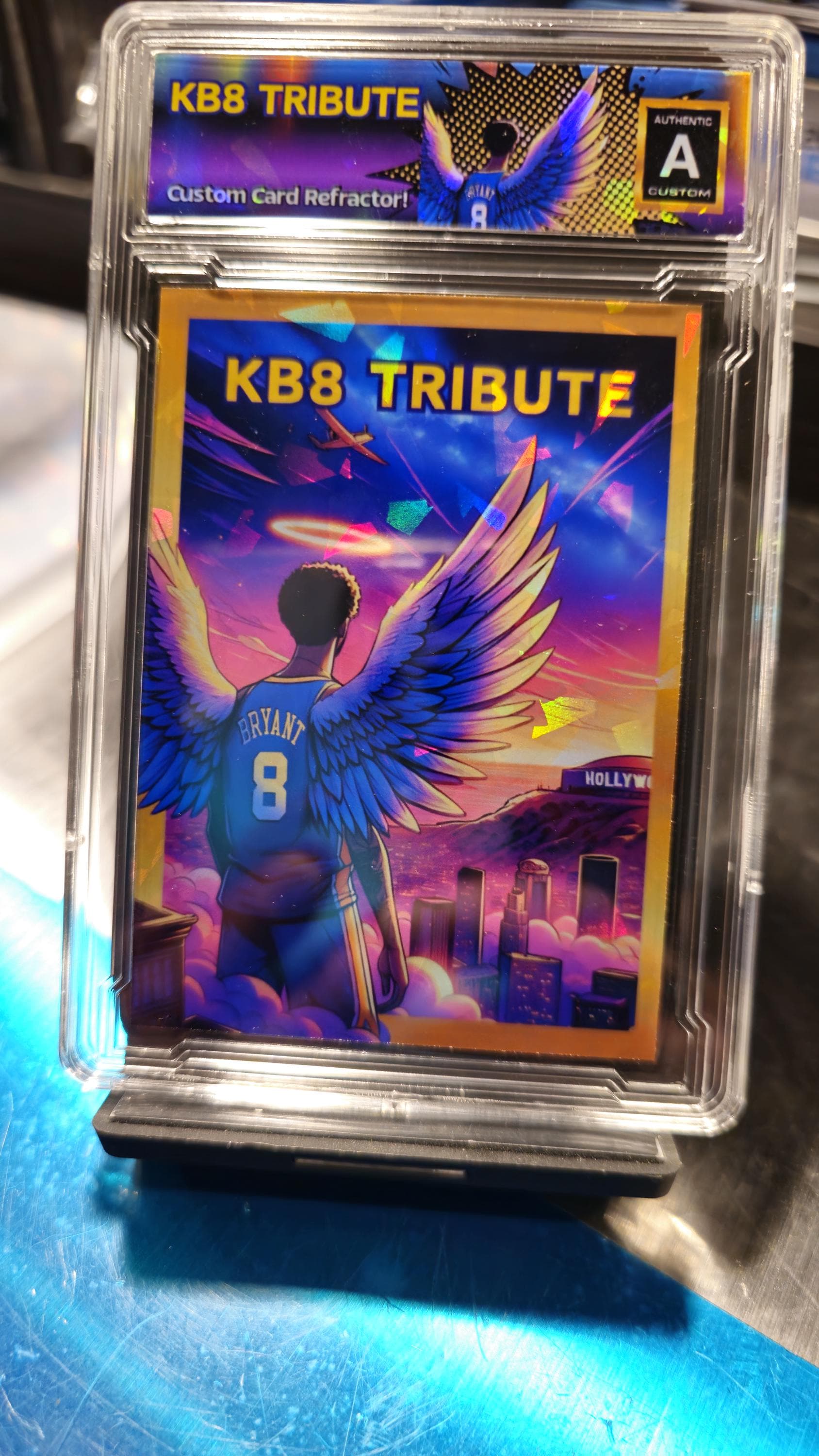 Kobe Bryant Tribute Cracked Ice Refractor Custom Card - Etsy