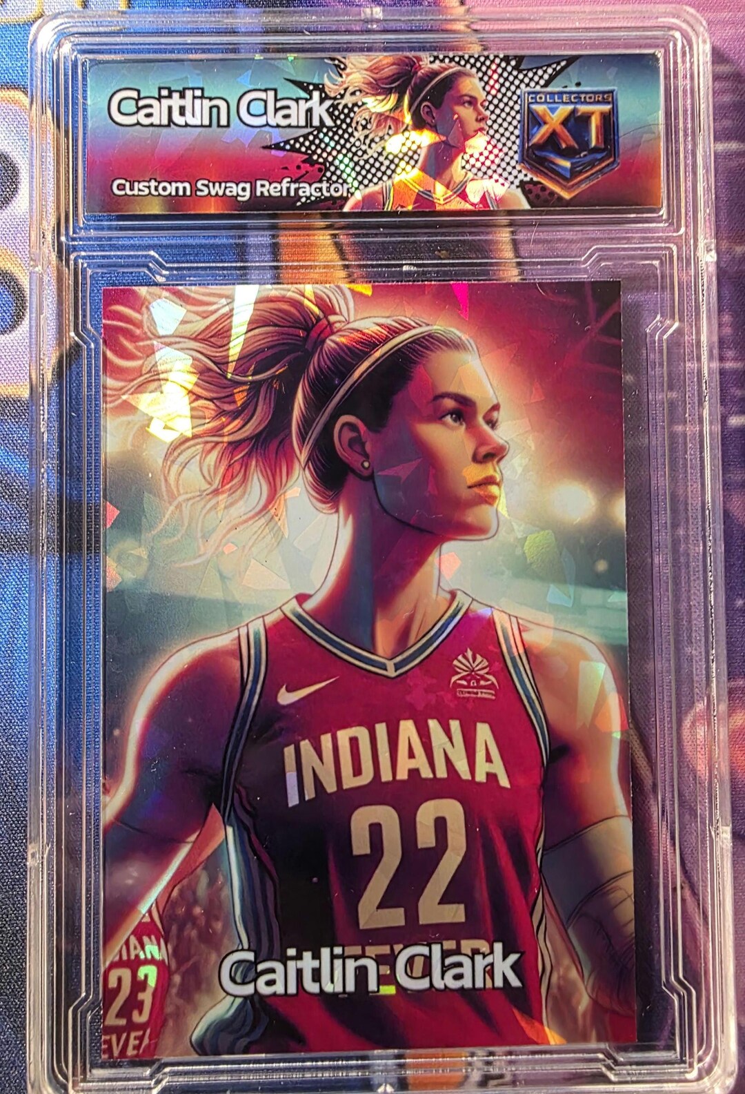 Caitlin Clark Cracked Ice Custom Card Hand Made by the Artist - Etsy