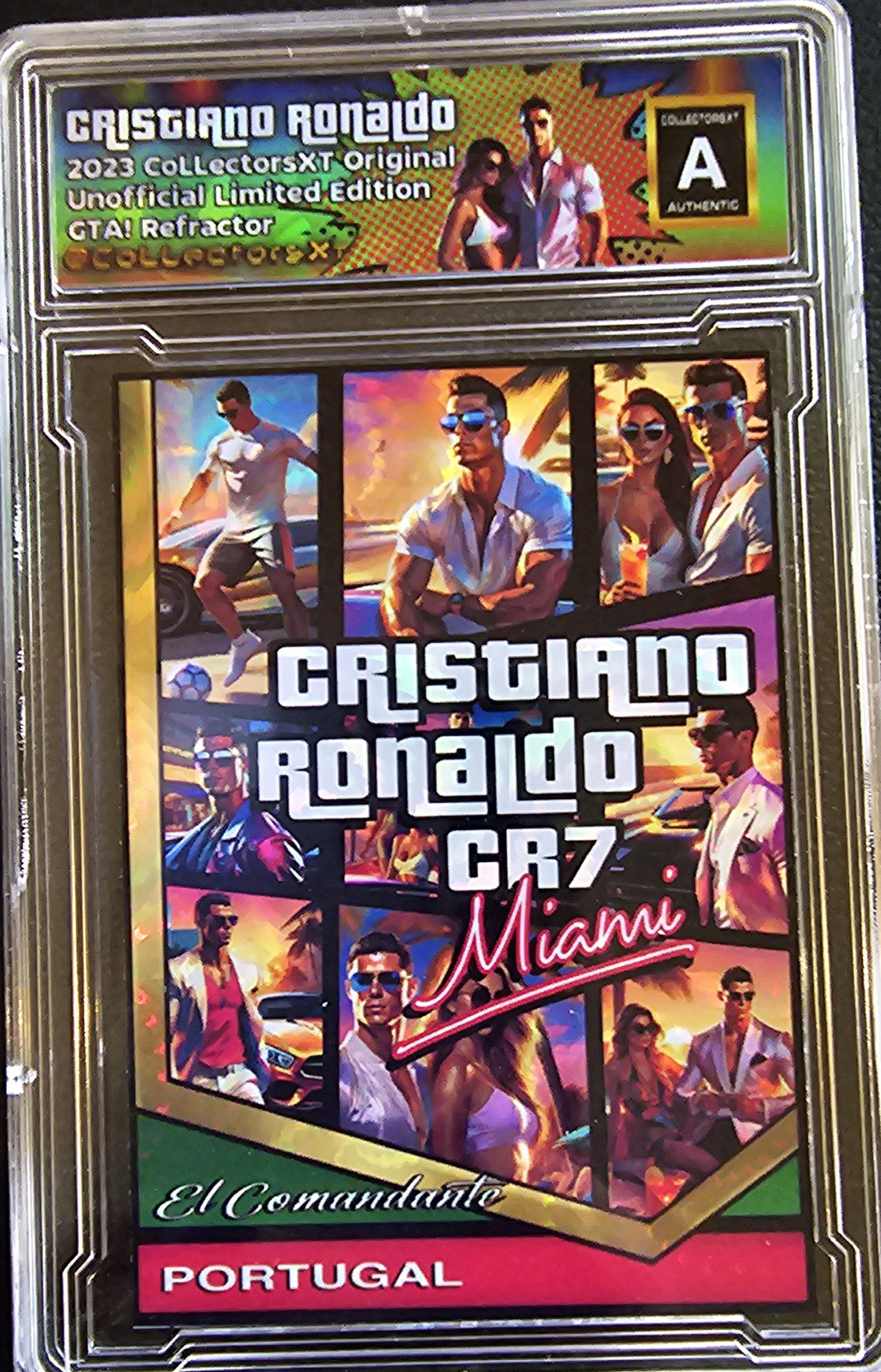 Cristiano Ronaldo "gta" Laser Swirl Custom Card Hand Made and Slabbed ...
