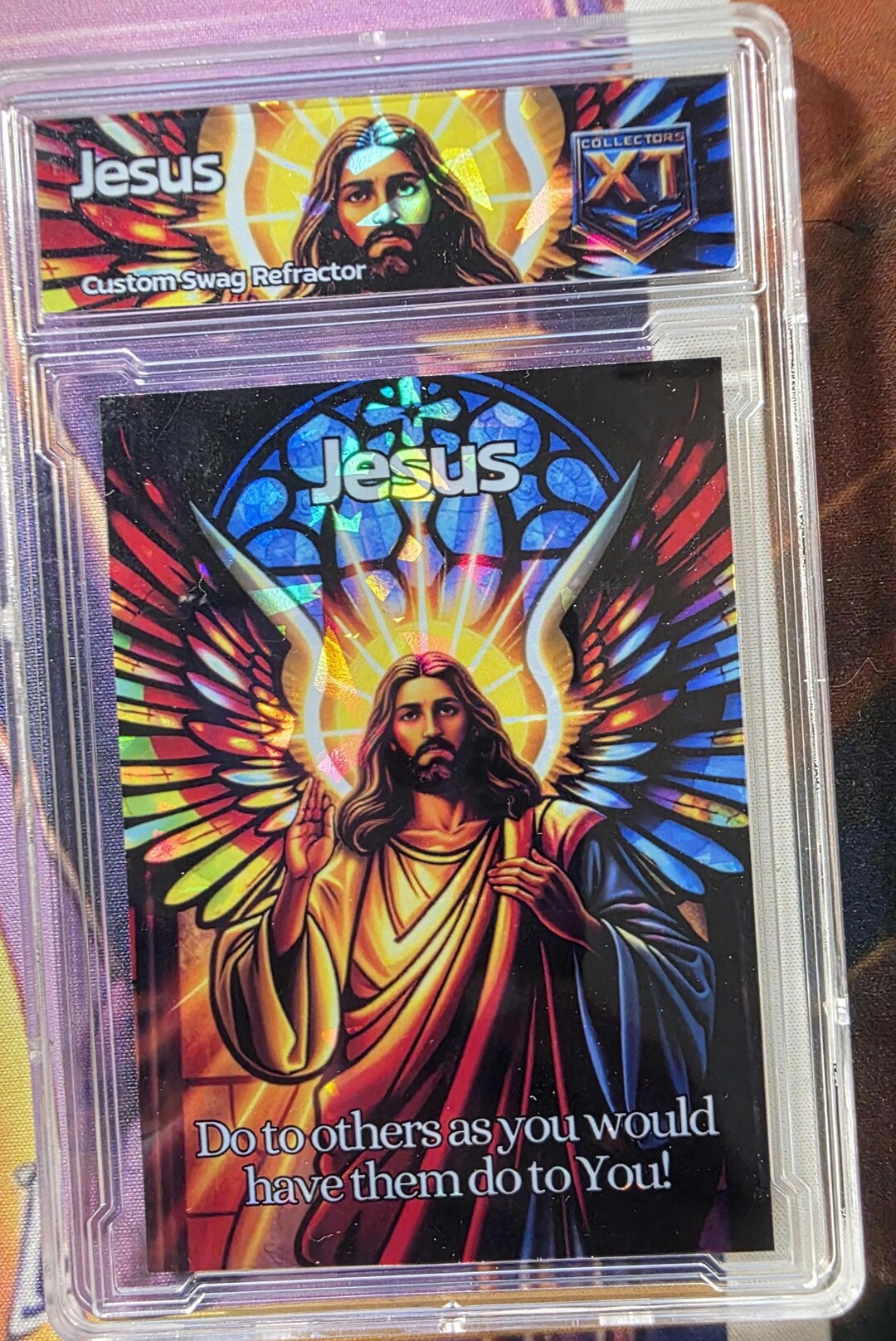 Jesus Cracked Ice Custom Card Hand Made by the Artist - Etsy