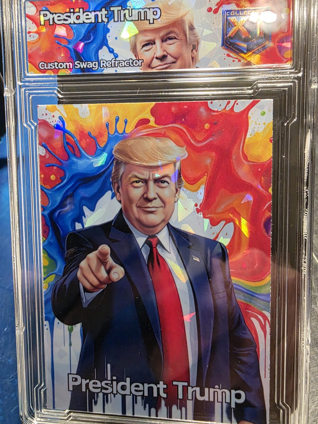 President Donald Trump Drip Art Cart Hand Made by the Artist - Etsy