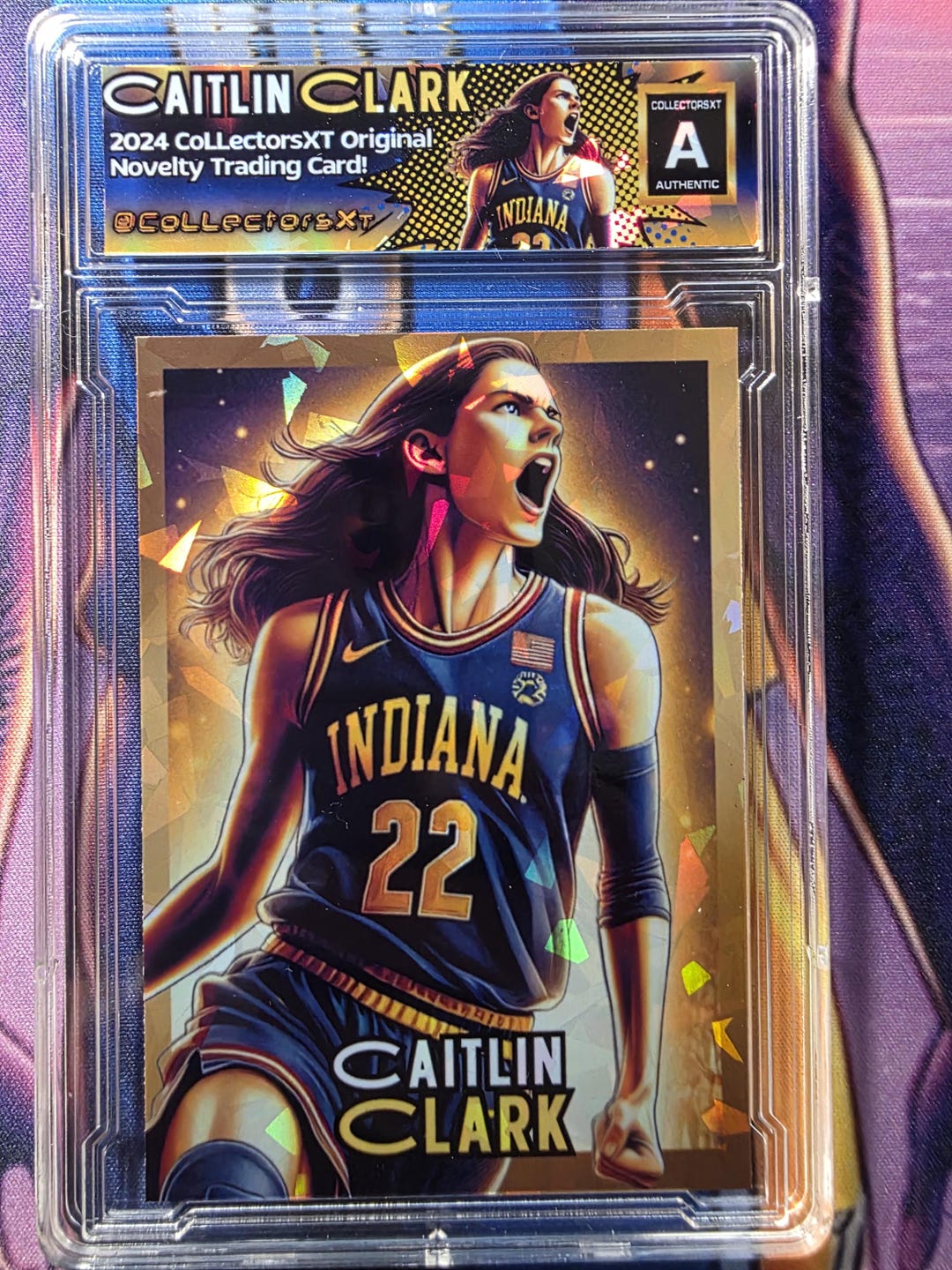Caitlin Clark Cracked Ice Custom Card Hand Made by the Artist - Etsy