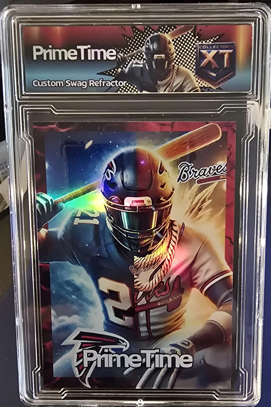 Deion Sanders Prime Time Holo Custom Card Hand Made by the Artist - Etsy