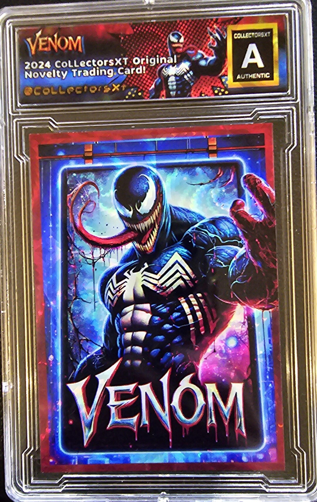 VENOM Laser Swirl Custom Card Slabbed in a Clear Slab ,hand Made by the ...