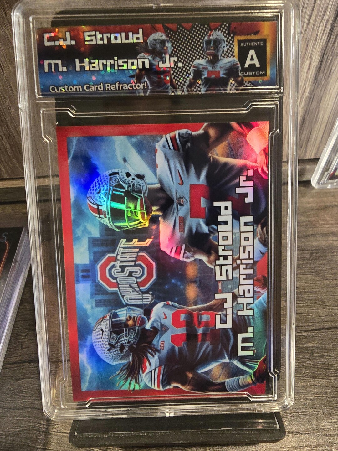 CJ Stroud and Marvin Harrison Jr. Custom Card Hand Made by the Artist ...