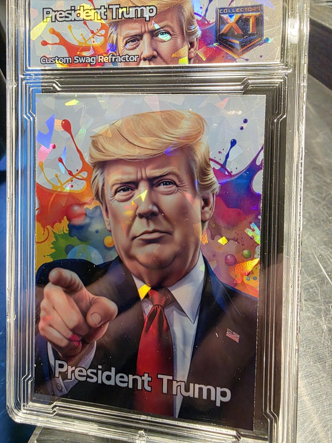 President Donald Trump Drip Art Cart Hand Made by the Artist - Etsy