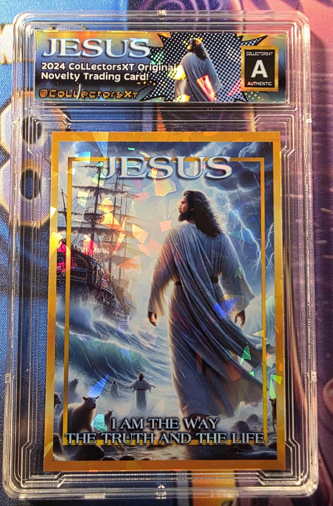 Jesus Cracked Ice Custom Card Hand Made by the Artist - Etsy