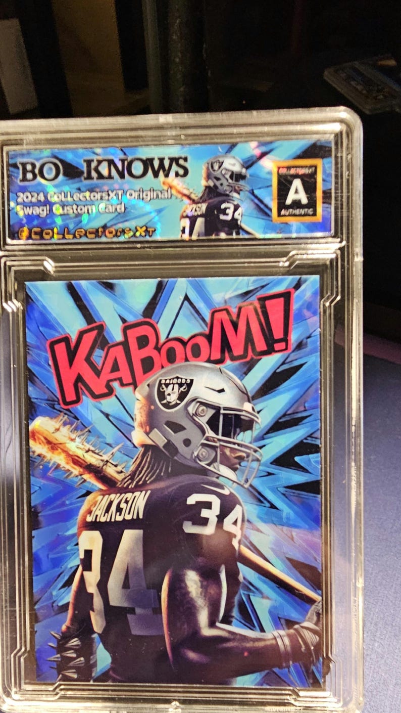 Bo Jackson Cracked Ice Kaboom Custom Card - Etsy