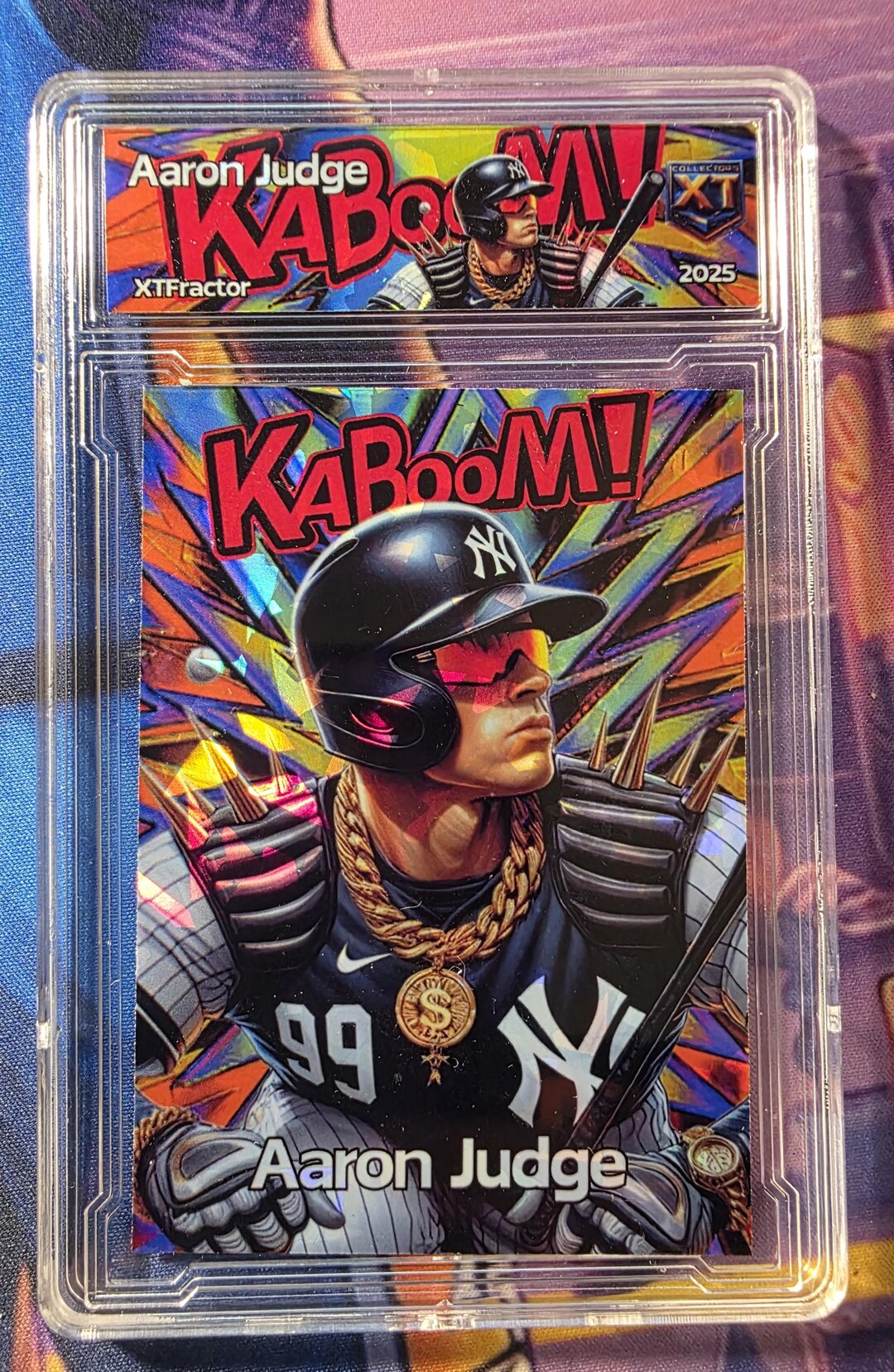 Aaron Judge Kaboom Cracked Ice Custom Card Hand Made by the Artist - Etsy