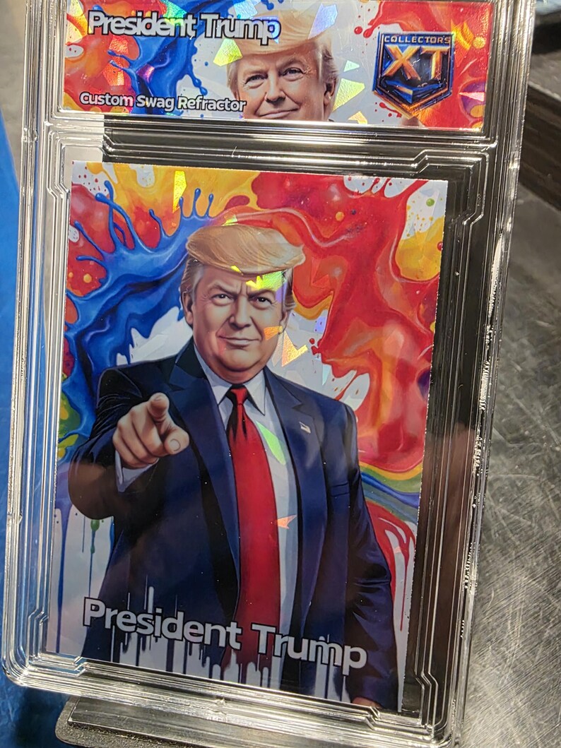 President Donald Trump Drip Art Cart Hand Made by the Artist - Etsy
